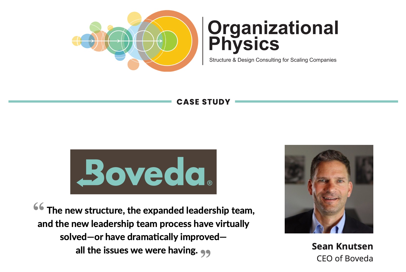 Real World Results - Organizational Physics by Lex Sisney